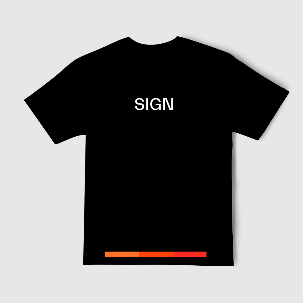 SIGN Black T-shirt by Autechre - Merch - WARP