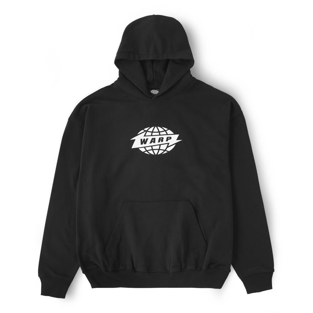 Warp Logo Heavyweight Hoodie - Black by Warp Records - Merch - WARP