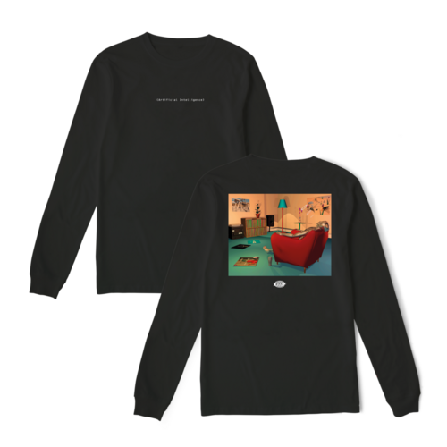 Warp ‘Artificial Intelligence’ Black Long Sleeve T-Shirt by Warp ...